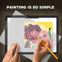 China Sketching Diamond Painting Portable Simple Ultra-Thin Animation Trace Wireless Charging Tracing Board Led Tracing Light Pad for sale