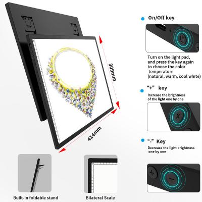 China OEM ODM Wholesales LED Drawing Board Diamond Painting Light Box LED Light Tablet Board Pad for sale