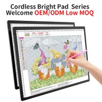 China OEM ODM Wholesales LED Drawing Board Diamond Painting Light Box LED Light Tablet Board Pad for sale