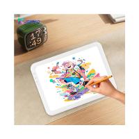 China Architectural Kids Children Cartoon 6 Level Dimmable Portable Light up Drawing Box Copying Board Tracing Led Light Pad for sale