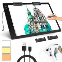 China 6 Levels Brightness Skizzieren A2  Ultrathin Drawing Box Copying Board Tracing Led Light Pad for sale