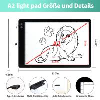 China 6 Levels Brightness Skizzieren A2  Ultrathin Drawing Box Copying Board Tracing Led Light Pad for sale