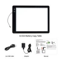 China Design  A2 A3 A4 A5 3 Color Temperature Adjustable Powered Rechargeable Light Pad Kids Drawing Board for Artist for sale