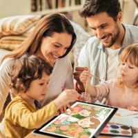 China Ultrathin Built Battery Fast Charging Adjustable Brightness Light Pad Children Drawing Board for Artist for sale
