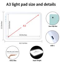 China Jsk 6500K Color Temperature Scale Source Flexible Uniform Usb Interface Portable Panel Copying Board Led Tracing Paper Pad for sale