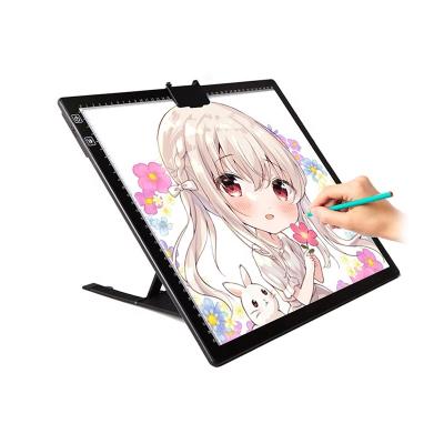 China Kids Drawing Board A3 Size Tracing Light Pad Painting Plate LED Light Drawing Board with Battery Light Pad for sale