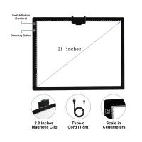 China Kids Drawing Board A3 Size Tracing Light Pad Painting Plate LED Light Drawing Board with Battery Light Pad for sale
