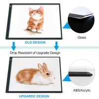China JSK Portable Ultrathin Super Slim A2 A3 A4 Dimming Adjustable Tracing Drawing Board for Kids and Students Led Light Pad for sale