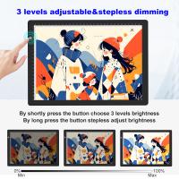 China Best Selling Ultra-Thin A4 LED Light Pad Adjustable Magic Tracing Drawing Writing Board 1-Year Factory Direct Wholesale Warranty for sale