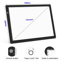 China Best Selling Ultra-Thin A4 LED Light Pad Adjustable Magic Tracing Drawing Writing Board 1-Year Factory Direct Wholesale Warranty for sale