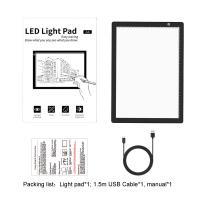 China Best Selling Ultra-Thin A4 LED Light Pad Adjustable Magic Tracing Drawing Writing Board 1-Year Factory Direct Wholesale Warranty for sale
