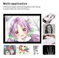 China JSK A3 Size Led Tracing Light Pad Artist Drawing 5v Usb Power  Drawing Board LED Light Pad Board for sale