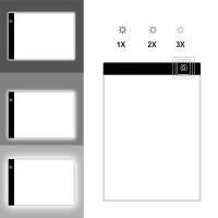 China A4 Graphic Drawing Tablets Adjustable Tracer Led Light Pad Acrylic Surface Led Light Box for Picture Artist Animation for sale