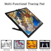 China Top Selling Factory Outlet USB Drawing Table A3 Tracing Light Pad Painting Plate LED Light Drawing Board with Battery Light Pad for sale