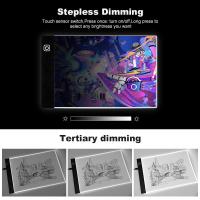 China Portable A3 A4 A5 LED Tracing Board Light Box USB Sketch Board Acrylic LED Copying Pad Drawing Light Board Tracing Light Pad for sale