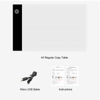 China Ultra Slim A5 Portable LED Light Box Adjustable Brightness Acrylic Drawing Board Professional Artist Tracing Pad for sale