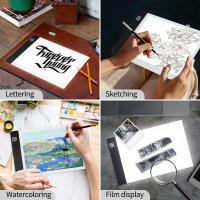 China Factory Direct Source Manufacturer Wholesale Price A5 USB-C Ultra Thin Adjustable Brightness Tracing LED Light Pad Drawing Board for sale