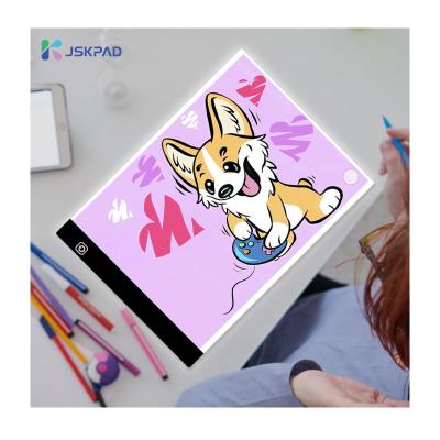 China JSK A4 Size New Design Light Kids Box Led Light Drawing Board Pad Digital Drawing Panel Art Craft Copytable Led Light Pad for sale