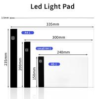 China A4 LED Light Pad Board USB Powered Copying Painting Tools Tracing Board Animation LED Tracing Light Pad for sale