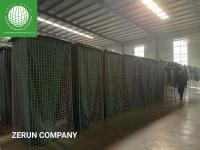 China Hight 2.2m 4.00mm Military Barrier Flood Control Filled Earth Green Geotextile Bastion for sale