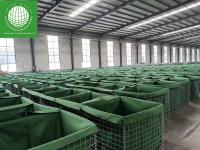 China Easily Assembled Lined Defensive Barrier With Flame Retardant ZnAl Coating Hesco Bastion for sale