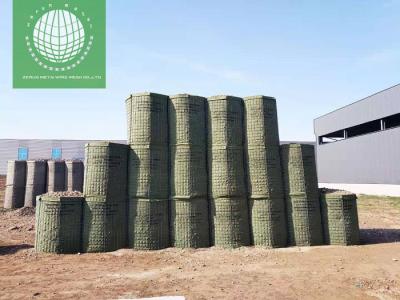 China Galfan Coated Lined Ballast Wall Barriers With Heavy Duty Geotextile for sale