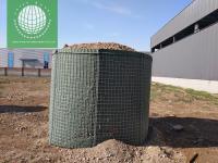 China Galfan Coated Lined Ballast Wall Barriers With Heavy Duty Geotextile for sale