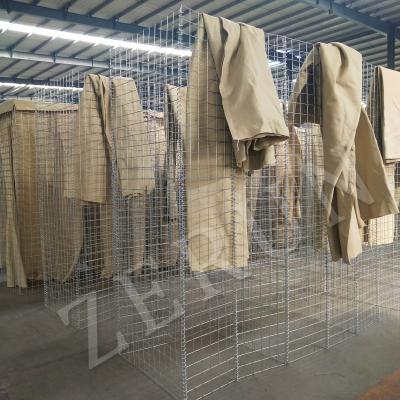 China Time Saving MIL10 Defensive Barriers Beige Lined With Flame Retardant Inner ZnAl Coating for sale