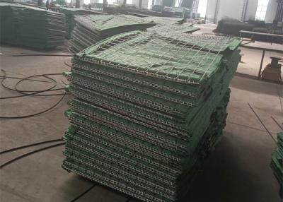 China Soil Galfan Coated Hesco Bastion Wall , Defensive Barrier 4.5mm for sale