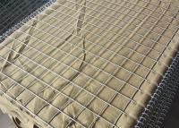 China ZnAl Coating Beige Geotextile Hesco Barrier Military Protective Anti Corrosion for sale