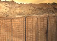 China Beige Geotextile MIL 7 Stone Defense Wall No Smell ZnAl Coating for sale