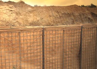 China Beige Geotextile MIL 7 Stone Defense Wall No Smell ZnAl Coating for sale
