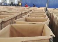 China Beige Geotextile MIL 7 Waterproof Welded Military Barrier Spring Connected for sale