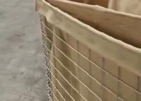 China Stone Waterproof Hot Dipped Galvanized MIL 10 Hesco Army Wall Effective for sale