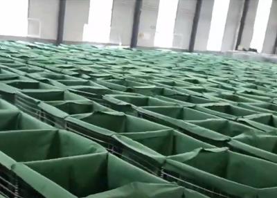 China Galfan Coated Waterproof Geotextile Lined MIL 9 Military Barrier Welded for sale