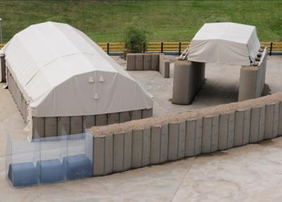 China High Strength Anti Impact  Military Barrier Desert Color Hesco Bastion Wall for sale