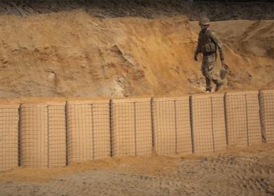 China Desert Color MIL 7 Seawater Proof Hesco Flood Barriers ZnAl Coating for sale