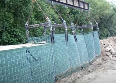 China 0.61m 1.0m  ZnAl Coating Hesco Defensive Barriers Perimeter Security Desert Color for sale