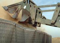 China Green Geotextile MIL 7 Galfan Coated Military Barrier Hesco Concertainer ECO Friendly for sale