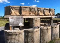 China MIL 9 Beige Geotextile Seawater Proof Hesco Defensive Barriers ZnAl Coating for sale