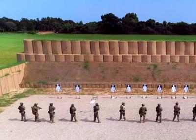 China Time Saving MIL 3 Army Barrier Wall Hesco Fencing 10 Cells High Tensile for sale