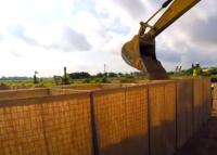 China Low Carbon Steel Wire Mesh Gabion Hesco Bastion Barriers 610mm Highth antirust for sale