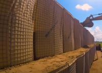 China Low Carbon Steel Wire Mesh Gabion Hesco Bastion Barriers 610mm Highth antirust for sale