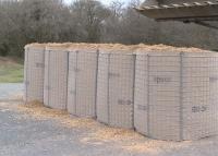 China Beige Geotextile High Tensile Strength MIL 7 Hesco Barrier Galfan Coated for sale