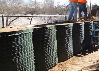 China Seawater Proof Spring Connected Oil Field MIL 7 Hesco Barriers Galvanized for sale