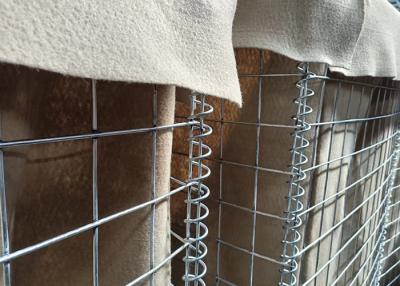 China MIL 9 Welded Steel Wire Mesh Hesco Bastion Barrier System 1.37m  1.6m for sale