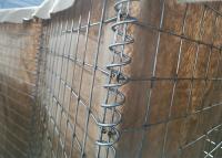China MIL 9 Welded Steel Wire Mesh Hesco Bastion Barrier System 1.37m  1.6m for sale