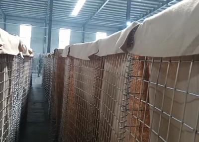 China Galfan Coated MIL 7 Square Hole Hesco Flood Barriers Time Saving ECO Friendly for sale