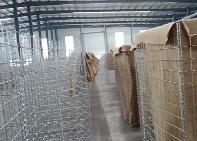 China Seawater Proof ZnAl Coating Military Barrier MIL 7 Hesco Bastion Wall Desert Color for sale
