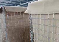 China Seawater Proof ZnAl Coating Military Barrier MIL 7 Hesco Bastion Wall Desert Color for sale